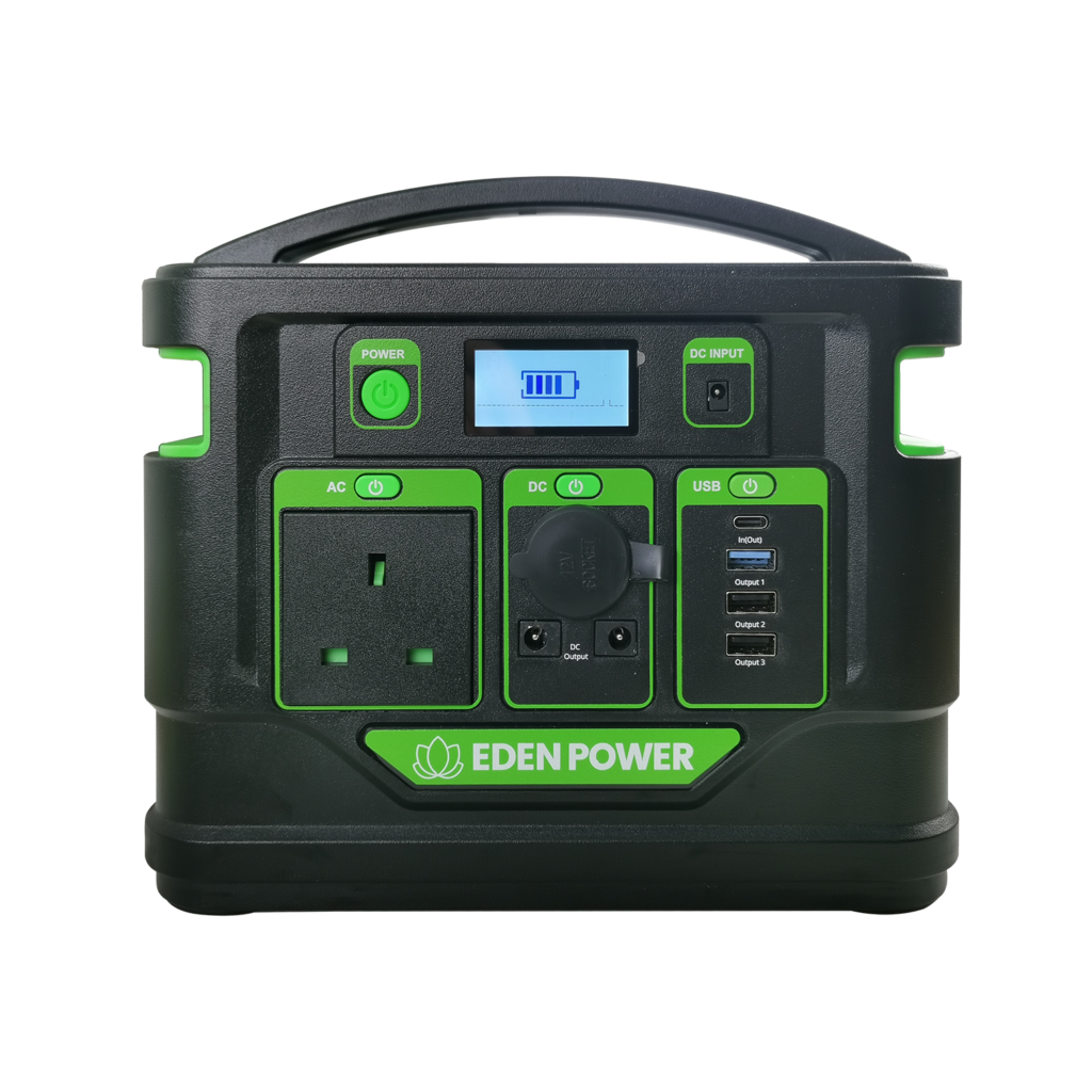 300W Portable Solar Generator + Standing Fan + 50W Solar Panel – Eden Power